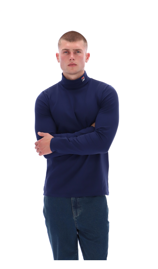 Fila Vintage Classic 19th Roll Neck Navy | Men’s Fila Retro Knit
